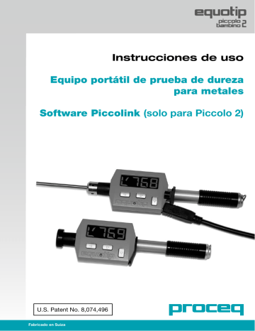 Proceq equotip piccolo bambino 2 Instrucciones de operación | Manualzz