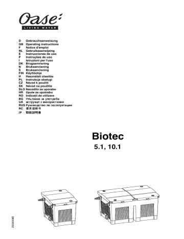 Oase Biotec 10.1 Operating Instructions Manual | Manualzz