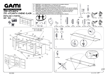 Gami J31-ATLANTA CHENE CLAIR Montageanleitung | Manualzz