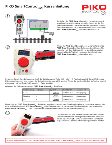 Piko 55017 PIKO Basis Set SmartControl light Quick Manual | Manualzz