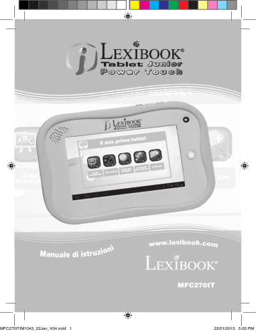 Lexibook MFC270IT Tablet Junior Manuale utente | Manualzz