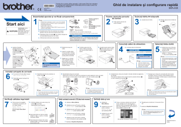 Brother DCP-J125 Inkjet Printer Ghid de instalare rapidă | Manualzz