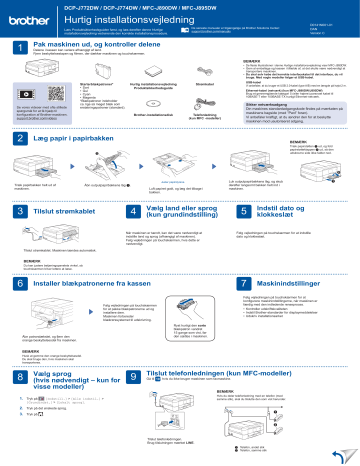 Brother MFC-J690DW Inkjet Printer Quick setup guide | Manualzz