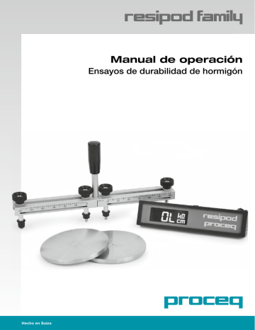 Proceq Resipod Geometric Instrucciones de operación | Manualzz