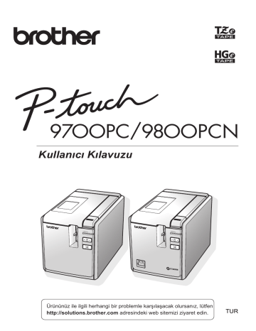 Brother PT-9700PC P-touch Kullanım kılavuzu | Manualzz