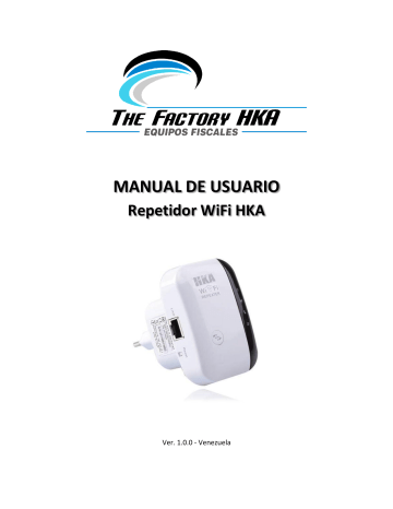 The Factory HKA Repetidor WiFi HKA Manual de usuario | Manualzz