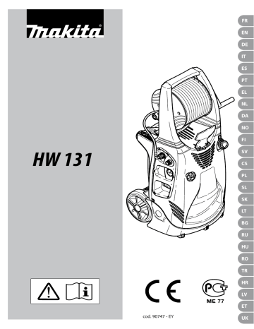 Makita HW 131 Vartotojo vadovas | Manualzz