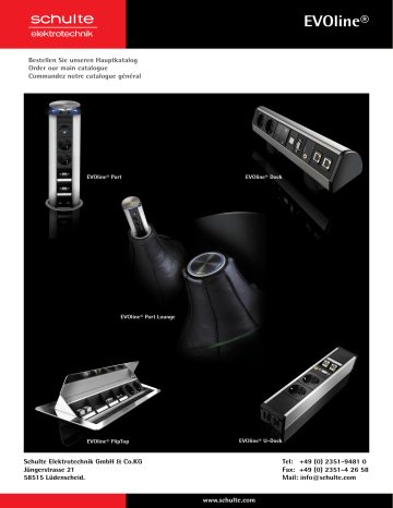 Schulte Elektrotechnik EVOline Montageanleitung | Manualzz