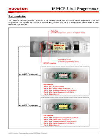 Nuvoton ISP/ICP 2-in-1 Programmer Quick Start Manual | Manualzz