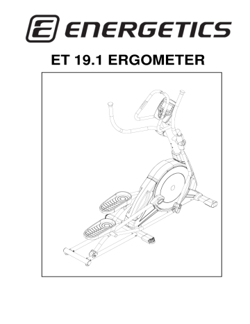 Energetics ET 19.1 ERGOMETER Owner's manual | Manualzz
