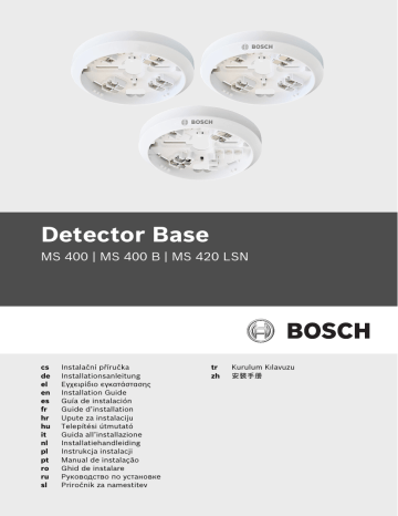 Bosch MS 400 B Installationsanleitung | Manualzz