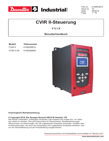 Desoutter CVIR II (6159326810) Electric Assembly System Benutzerhandbuch | Manualzz