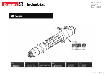 Desoutter SD023-LB3500-R4Q (1463214) Pneumatic Fastening Tool Manual do ...