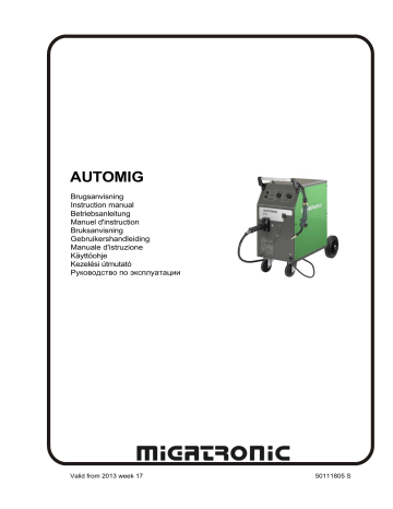 Migatronic Automig 183 Bedienungsanleitung | Manualzz