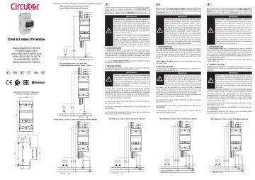 Circutor CVM-E3-MINI-WiEth Three-phase electrical grid analyser Manuel utilisateur | Manualzz