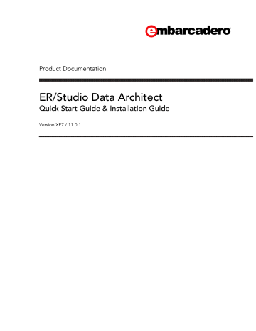 Embarcadero ER/STUDIO DATA ARCHITECT 11.0.1 Tutorial | Manualzz