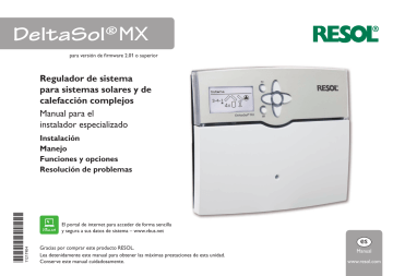 Resol DeltaSol MX El manual del propietario | Manualzz