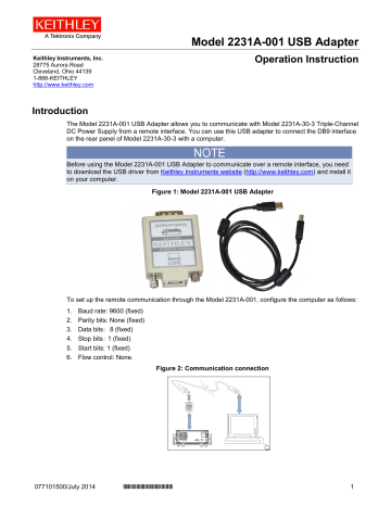 Keithley 2231A-30-3 User Manual | Manualzz