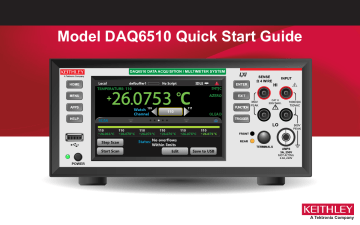 Tektronix DAQ6510/7700 Quick Start Guide | Manualzz