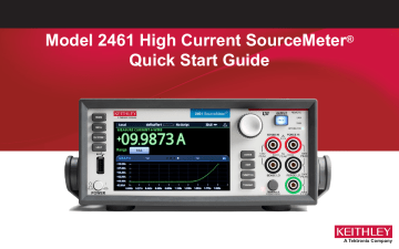 Keithley 2461 Quick Start Guide | Manualzz