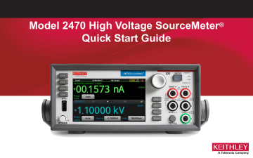 Keithley 2470 Quick Start Guide | Manualzz
