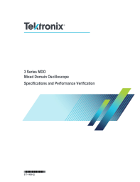 Tektronix MDO34 - User manual, Installation And Safety Manual, Owner's ...
