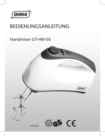 Quigg GT-HM-05 Hand Mixer Benutzerhandbuch | Manualzz