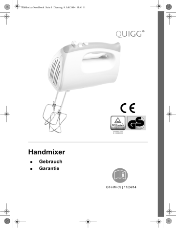 Quigg GT-HM-09 Hand Mixer Benutzerhandbuch | Manualzz