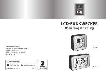 Sempre 10732 RC LCD Alarm Clock Benutzerhandbuch | Manualzz