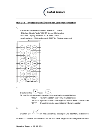 Tevion RWi 212 Clock Radio Bedienungsanleitung | Manualzz