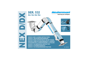 Nederman NEX DX 2m Service And Cleaning Instructions | Manualzz