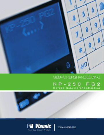 Visonic KP-250 - PG2 de handleiding | Manualzz
