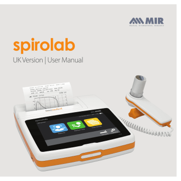 MIR Spirolab User Manual | Manualzz