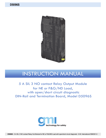 GMI D5096S Instruction Manual | Manualzz