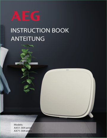 AEG AX71-304GY Oxygen Air purifier User Manual | Manualzz