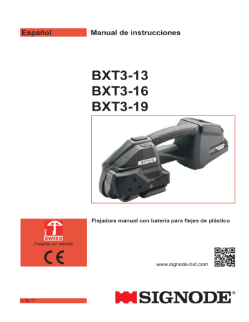 Signode BXT3-13 Manual de usuario | Manualzz
