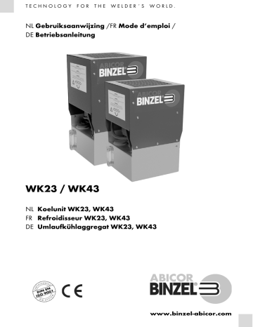 Abicor Binzel WK23, WK43 Betriebsanleitung | Manualzz