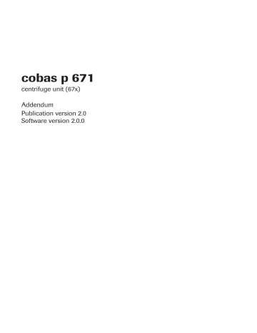 Roche cobas p 671 LCP1 Operators Manual | Manualzz