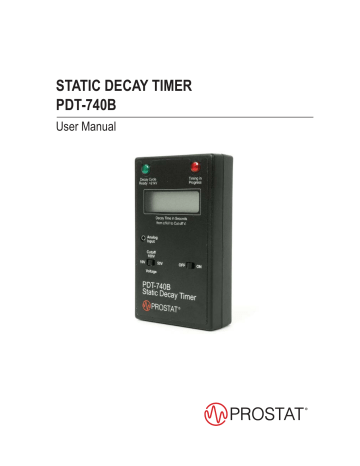 Prostat PDT-740B User Manual | Manualzz