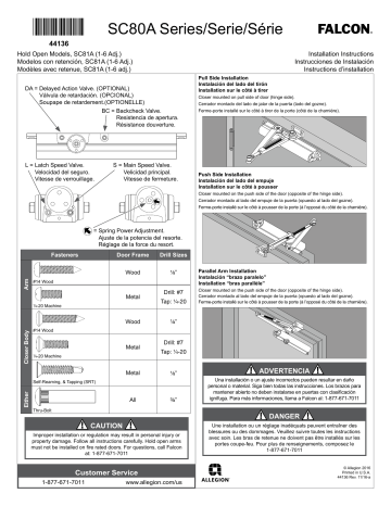 Falcon SC80A Manuel utilisateur | Manualzz