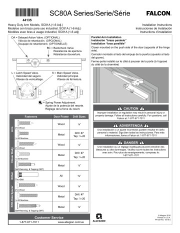 Falcon SC80A Manuel utilisateur | Manualzz