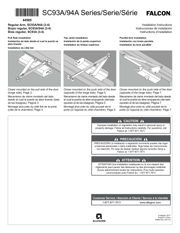 Falcon SC90A Manuel utilisateur | Manualzz