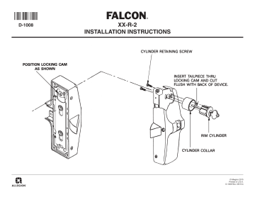 Falcon XX-R-2 Installation Instructions | Manualzz
