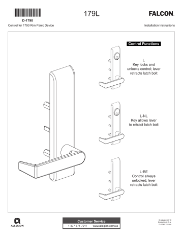 Falcon 1790 Install Instructions | Manualzz