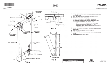 Falcon 2923 Mullion Installation Instructions | Manualzz