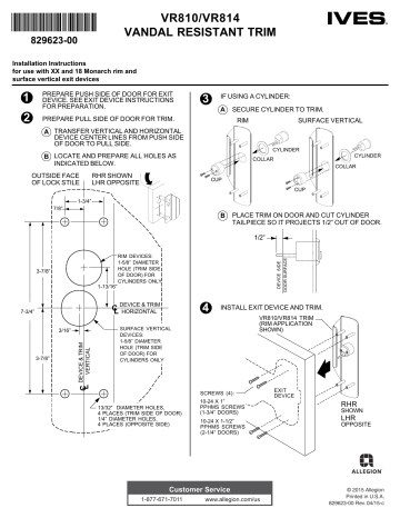 Ives Vandal Resistant Trim Install Instructions | Manualzz