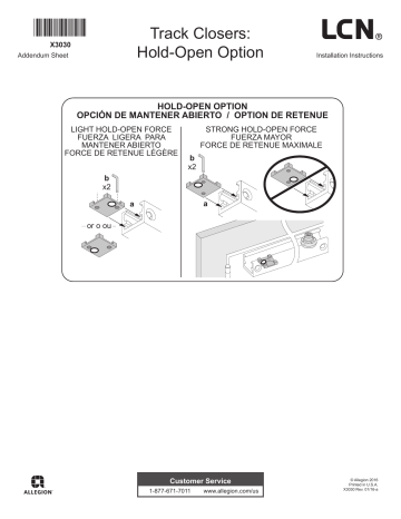 LCN 3030 Install Instructions | Manualzz