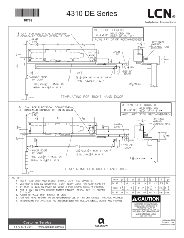 LCN 4310ME Install Instructions | Manualzz