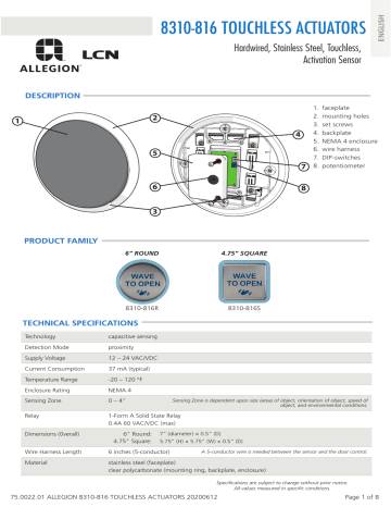 LCN 8310 Install Instructions | Manualzz