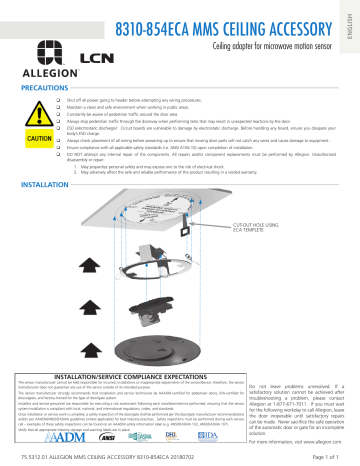LCN 8310 Install Instructions | Manualzz